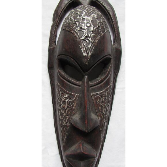 unknown | Accents | African Tribal Wall Mask Made In Ghana Hand Carved ...